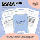 Learn how to create block lettering using small brush pens – Vial Designs
