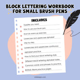 Learn how to create block lettering using small brush pens – Vial Designs