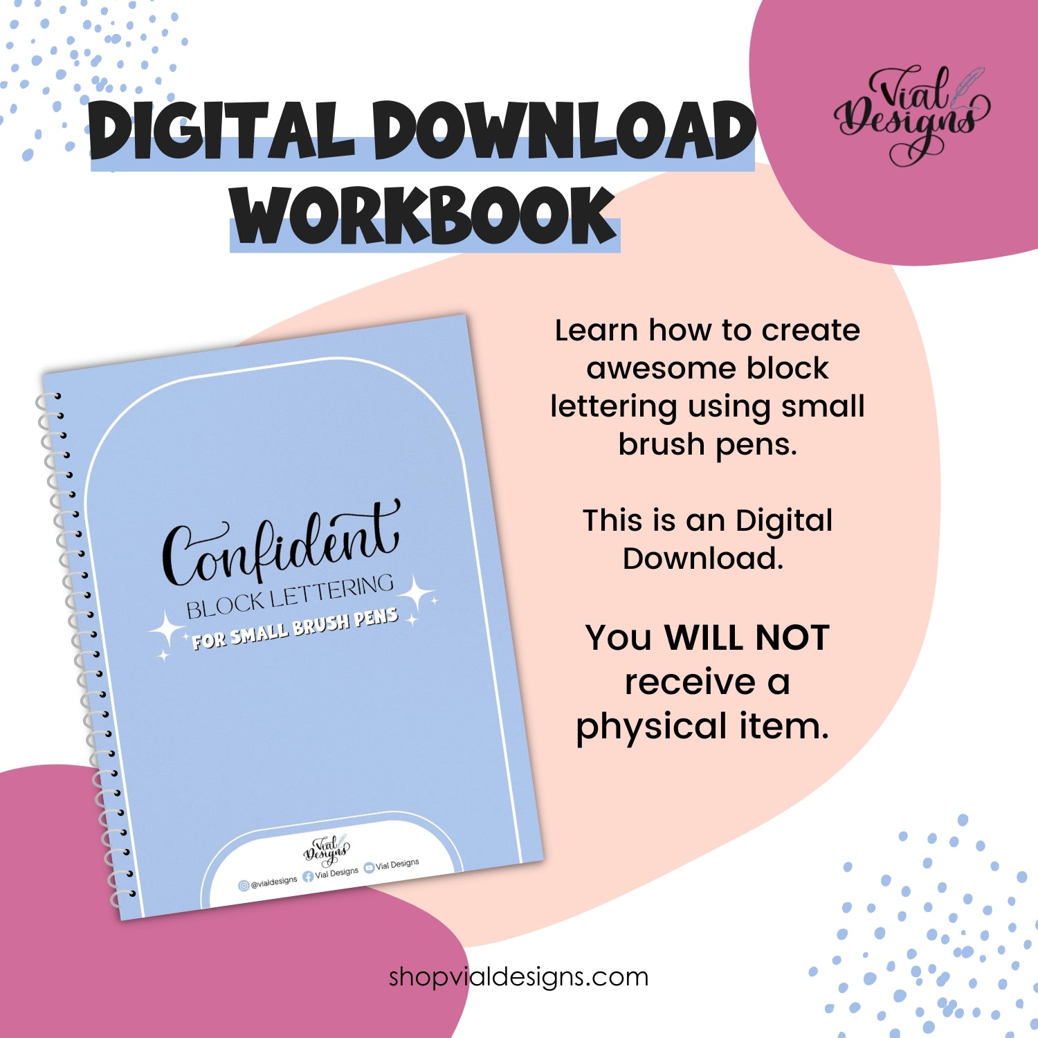 Learn how to create block lettering using small brush pens – Vial Designs